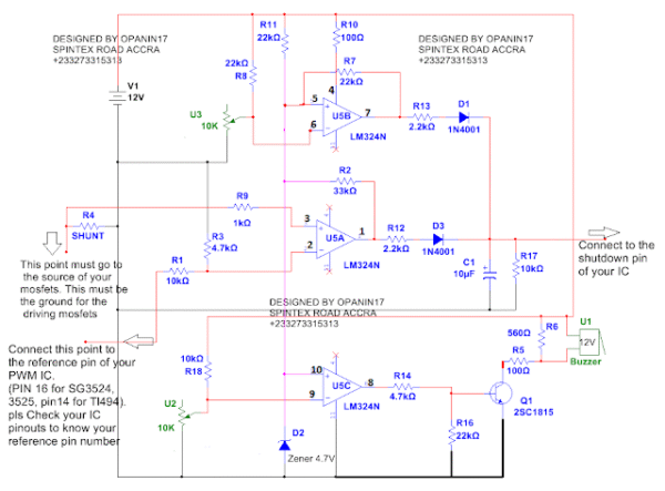 OVERLOAD PROTECTION CIRCUIT AND LOW BATTERY ALARM - Hipower Engineering